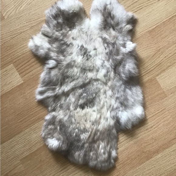 Other | Rabbit Pelt In Gray And White | Poshmark